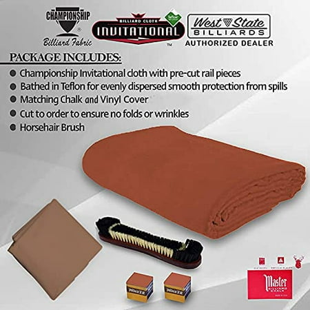 Championship Invitational Pool Table Cloth Replacement Set for 8 FT ...