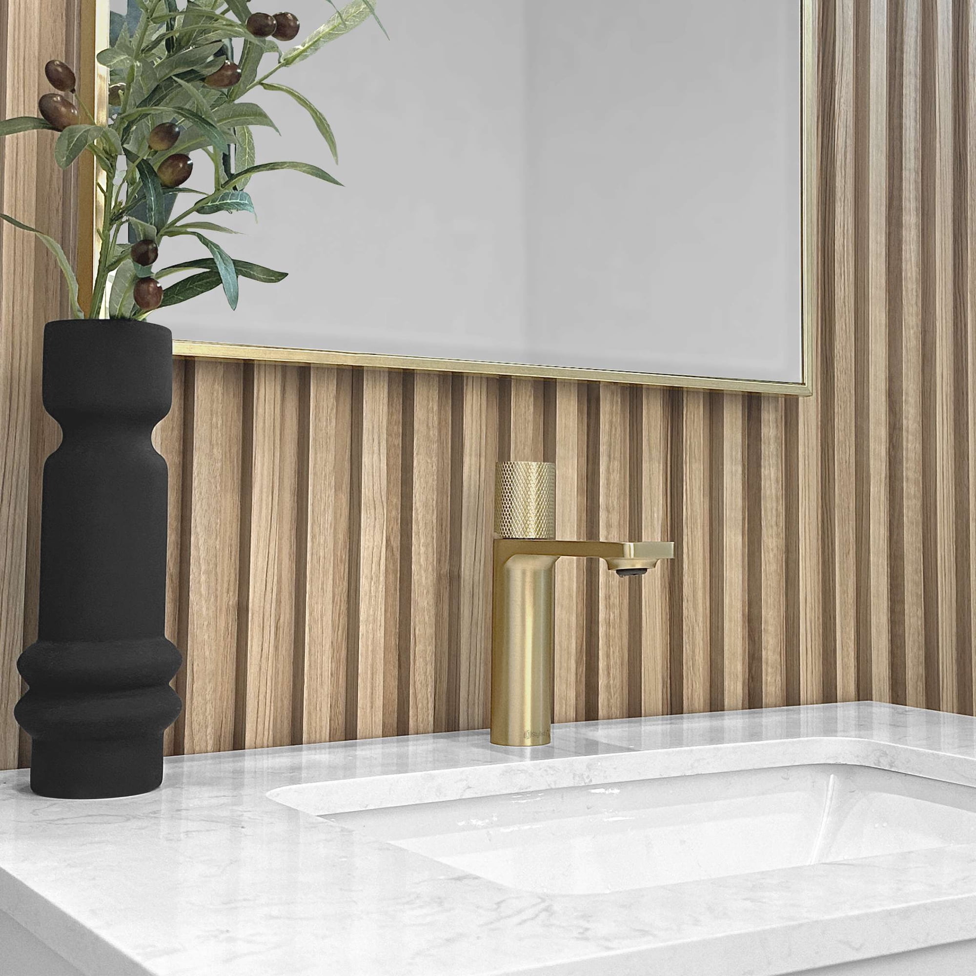 Click here for Stylish Riela 7 ½ Ht Single Handle Brushed Gold Ba... prices