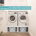 Free Shipping! Ivation Wooden Platform Stand for Washer & Dryer ...