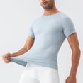 Compression Shirts for Men Quick Dry Short Sleeve Tops Athletic Workout ...