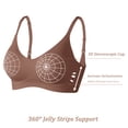 OEAK Women's Wireless Jelly Bra, Comfortable Push Up, No Underwire ...
