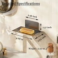 3 Pack Wall Mount Soap Tray for Shower, Adhesive Carbon Steel Soap Dish ...