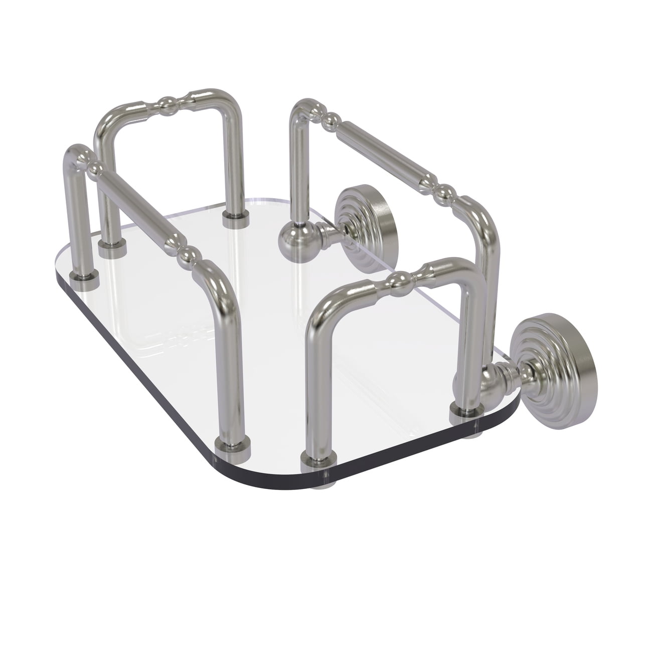 Waverly Place Wall Mounted Guest Towel Holder in Satin Nickel - Walmart.com