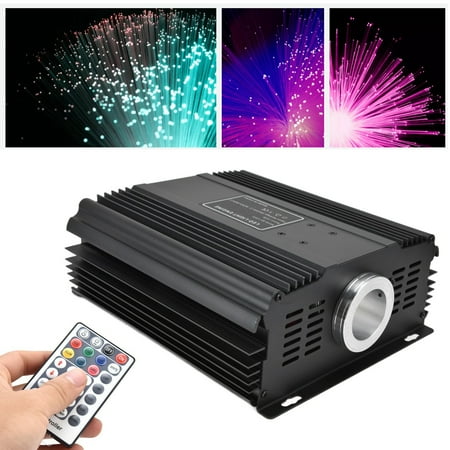 Khall Remote Fiber Optic Lamp,45W LED RGB+W Fiber Optic Light Kit with ...