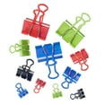 Pen+Gear Easy-Grip Binder Clips Assorted Colors Sizes, 24 Count, Thick ...