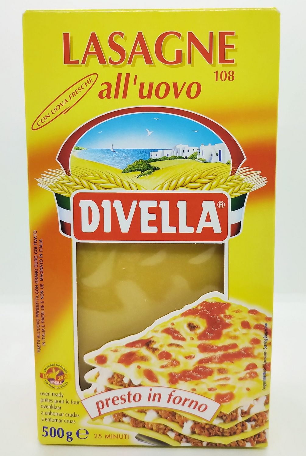 Divella Oven-ready Egg Lasagna Sheets Italian Pasta, 500 g - Walmart.ca