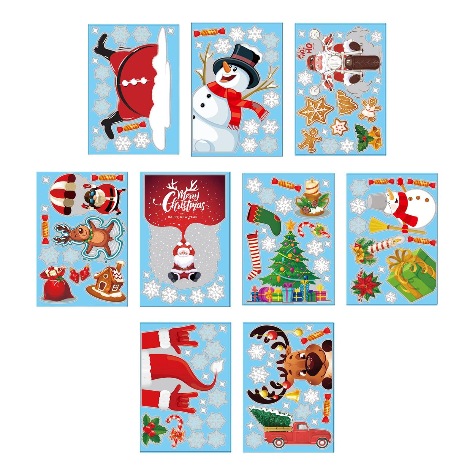 Click here for Luzkey 9x Christmas Window Clings Snowflakes Stick... prices