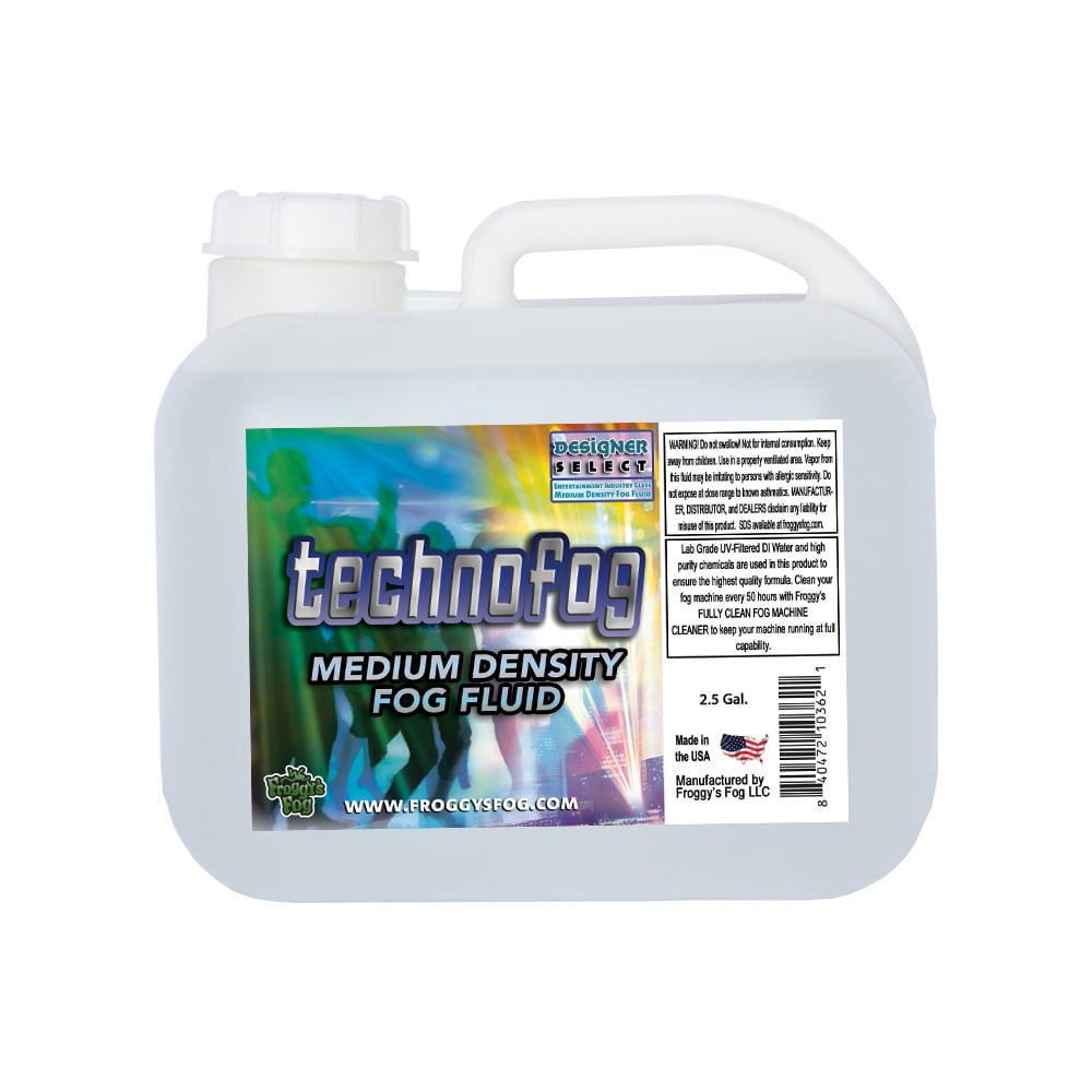 Techno Fog - DJ and Club Mix - Medium Density Fog Machine Fluid - 2.5 ...