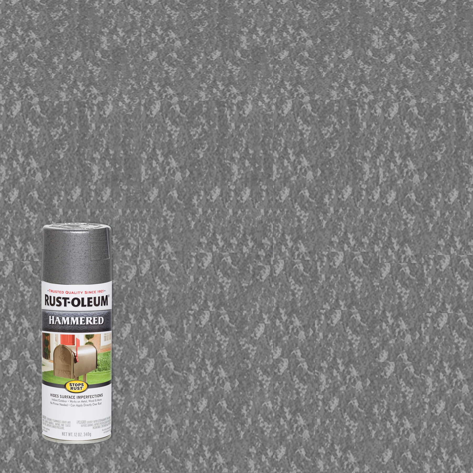 Rust-Oleum Stops Rust Hammered Gray - Walmart.com
