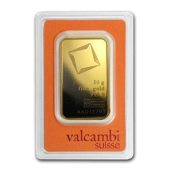 50 gram Gold Bar - Brand Name (w/Assay Card) - Walmart.com