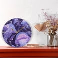 10" Artistic Round Wall Decorative Desk Clock Jellyfish in Space Wall ...