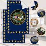 Ottomanson US ARMY Stars Logo Non-Slip Rubberback 3x5 Machine Washable ...