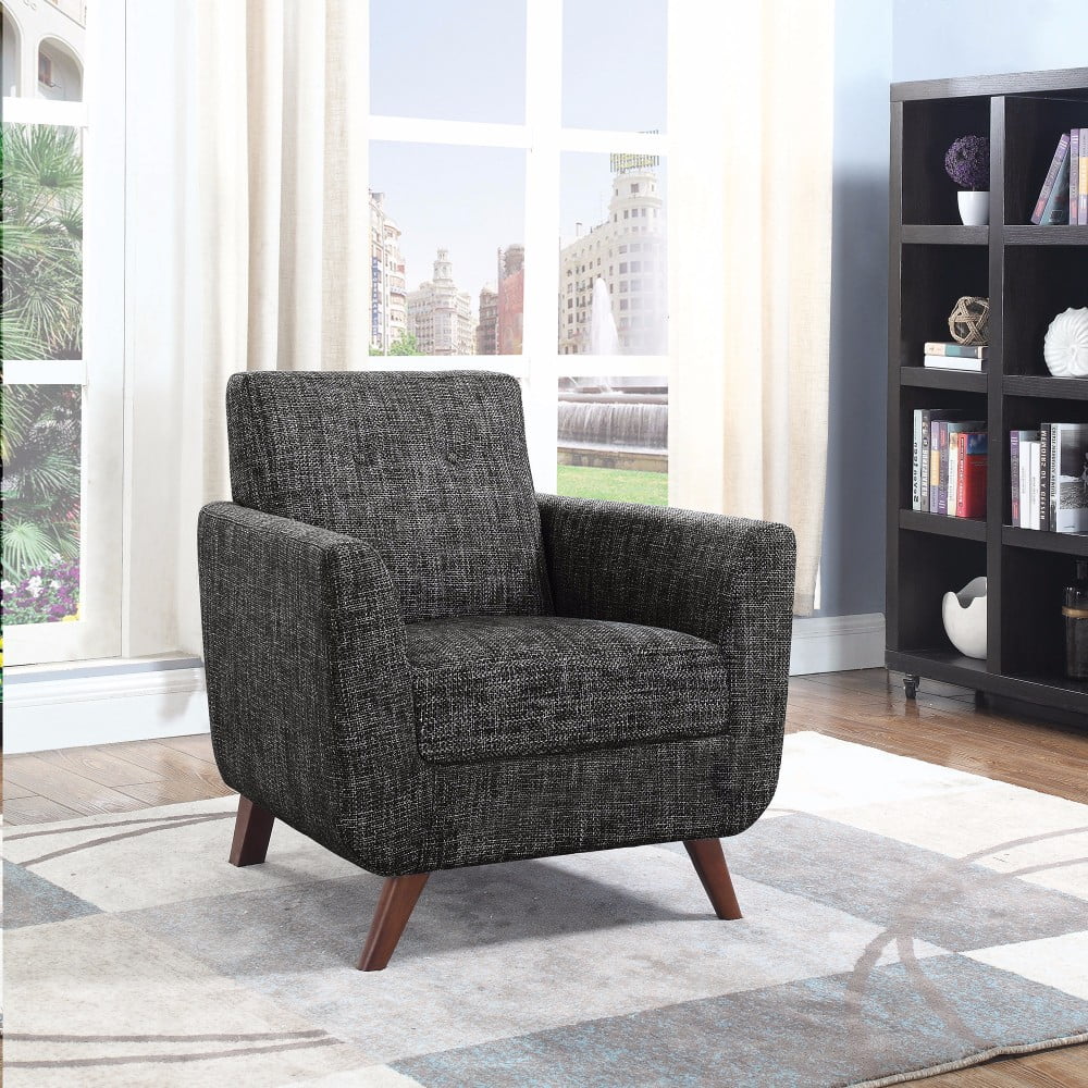 Winsomely Compact Accent Chair, Dark Gray - Walmart.com - Walmart.com