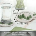 Thirstystone "Winter Woodlands" 4-Pack Round Absorbent Stone Coasters ...