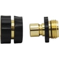 3/4 Inch Garden Hose Fitting Quick Connector Male and Female Set (6 ...
