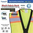 ProtectX 6 Pockets High Visibility Zipper Front Safety Vest with ...