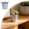 Galvanized Metal Large Planter with Lid, Farmhouse Style Container ...