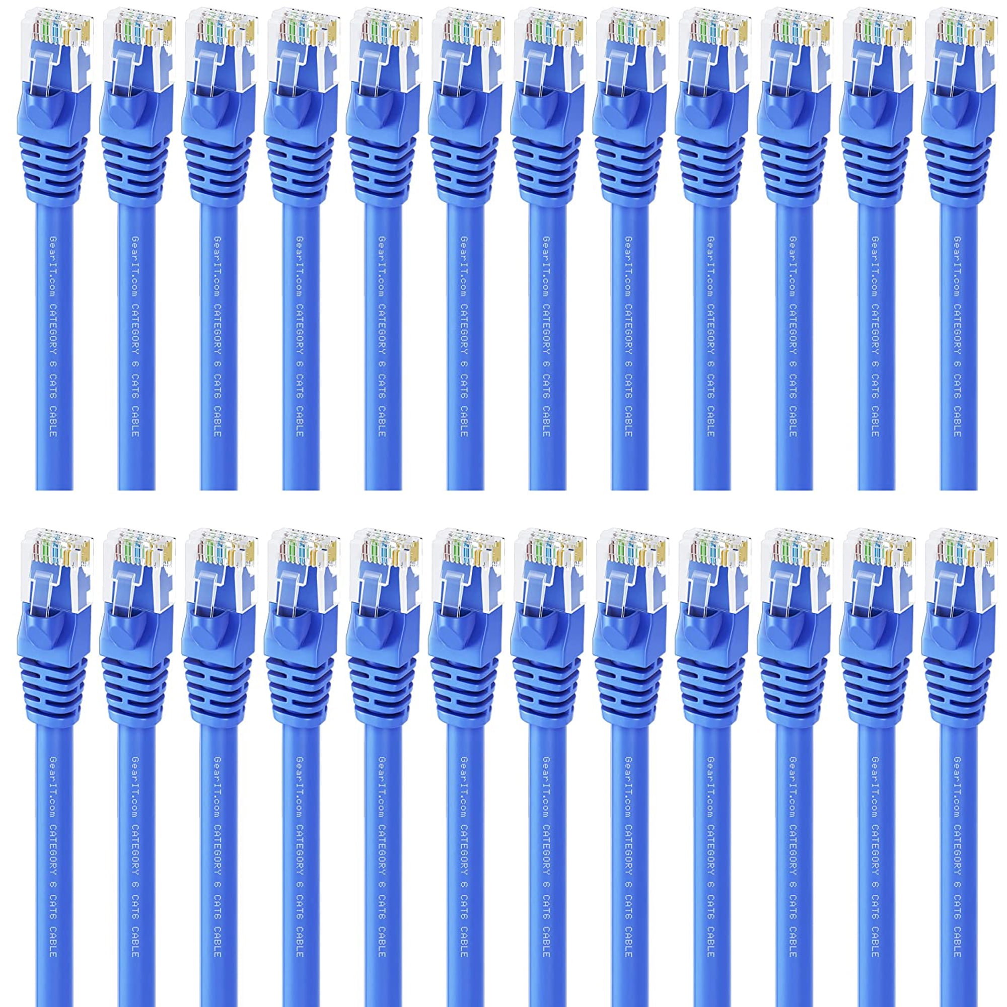 GearIT Pre-Terminated Cat 6 Ethernet Cables for Home & Office Network ...