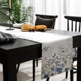 Blue Eucalyptus Table Runner 36 Inches Small - Farmhouse Flowers Leaf ...
