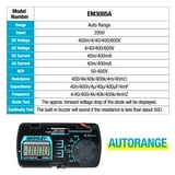 Allosun, Pocket Multimeter, EM3085A, Compact Digital Voltmeter ...