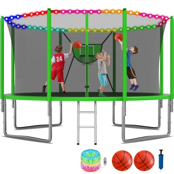 KOFUN 1200LBS 12FT Trampoline for Kids and Adults Outdoor Backyard ...