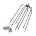 7-Prong Stainless Steel Fishing Harpoon, 8mm Screw Ice Fishing Spear ...