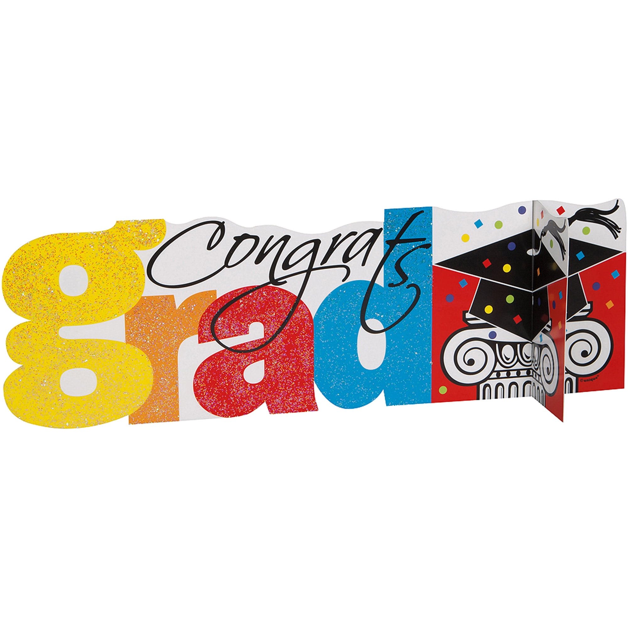Congrats Graduation Centerpiece Decoration, 14 x 4.5in, 1ct - Walmart.com