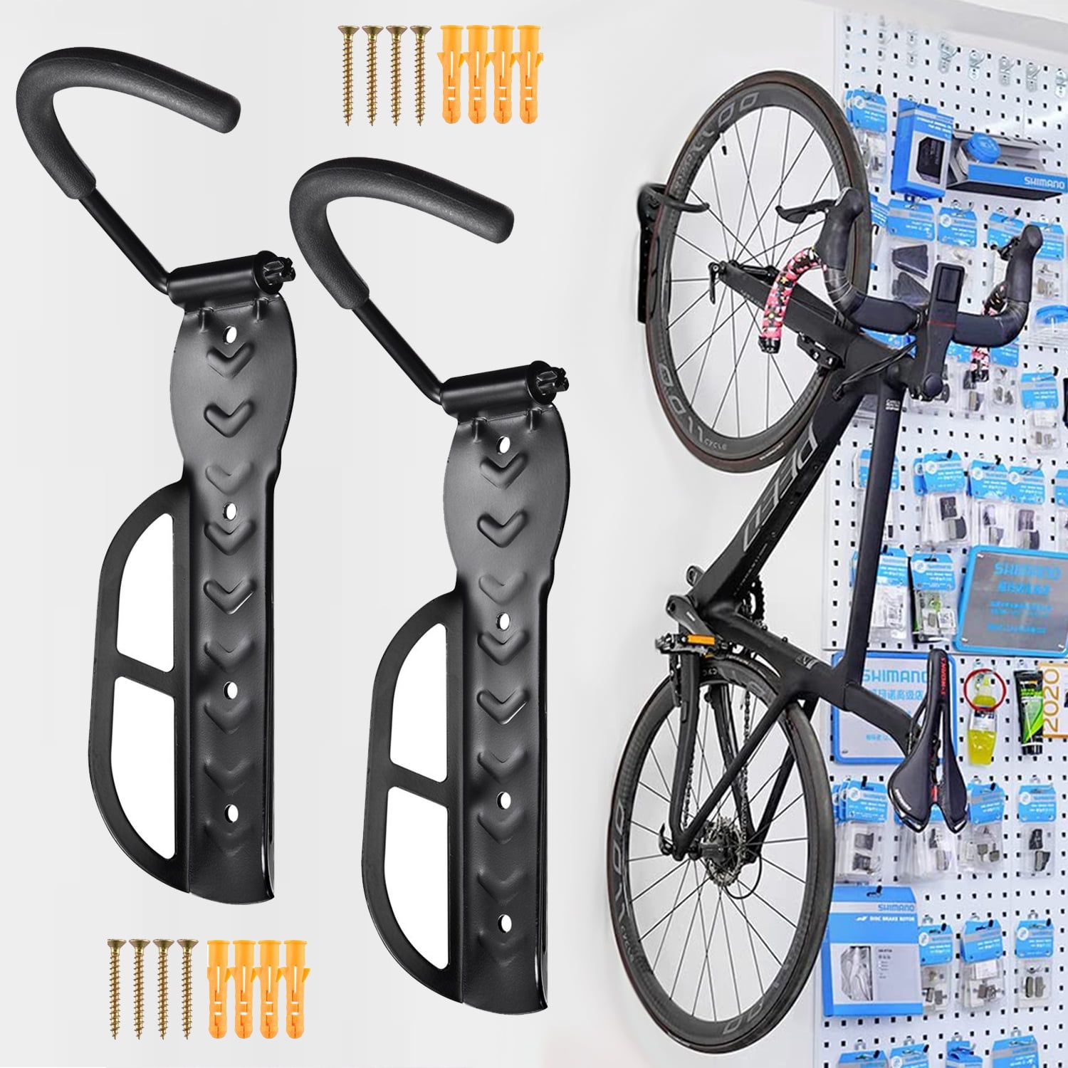 Bike Rack Garage Wall Mount - Vertical Bike Storage Rack Bicycle Hanger ...