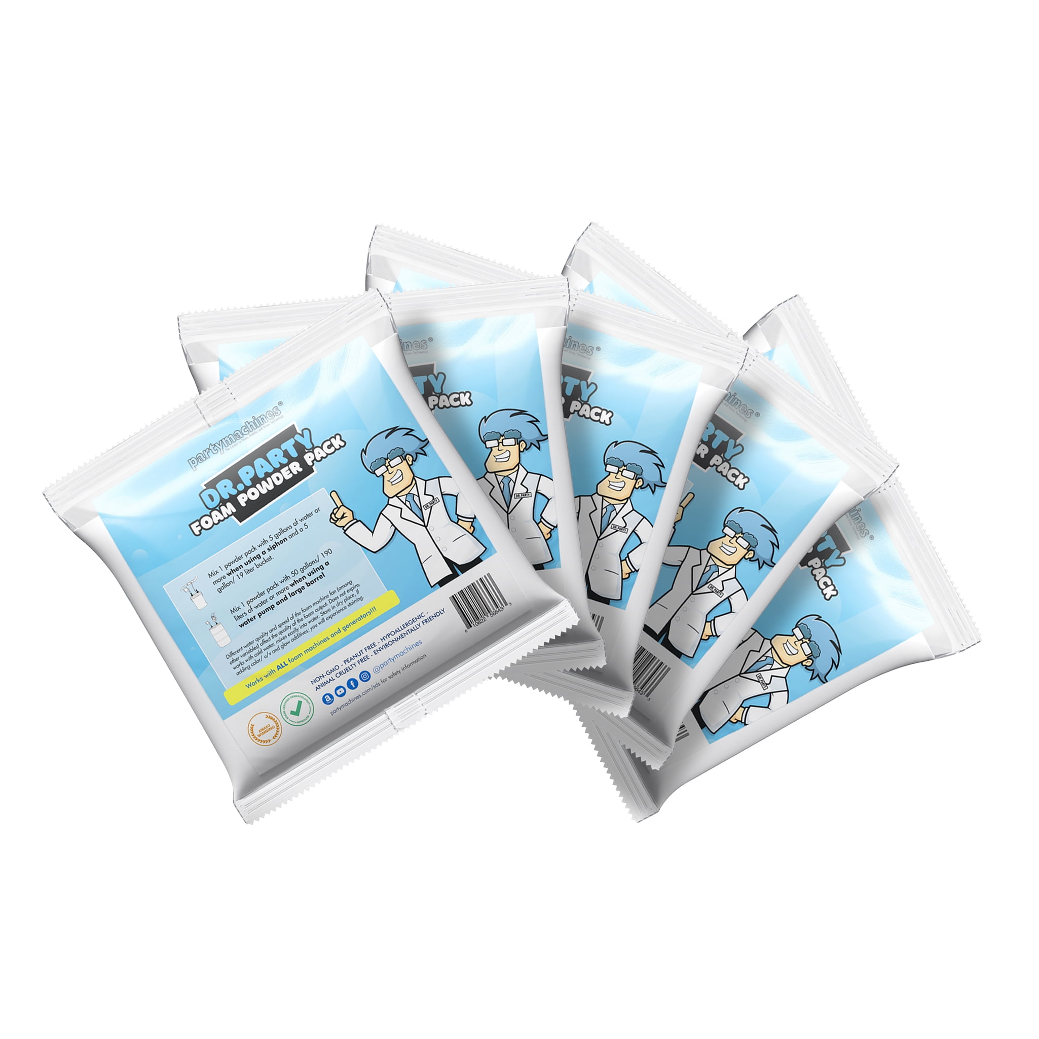 Foam Machine Solution - Powder Pack of 5 for 500+ gallons of foam ...