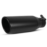 Flowmaster 15377B Exhaust Tip - 4 in. Angle Cut Black Ceramic Coating ...