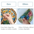 1Set PVC Window Static Sticker Flat Round Shape for Window or Stairway ...