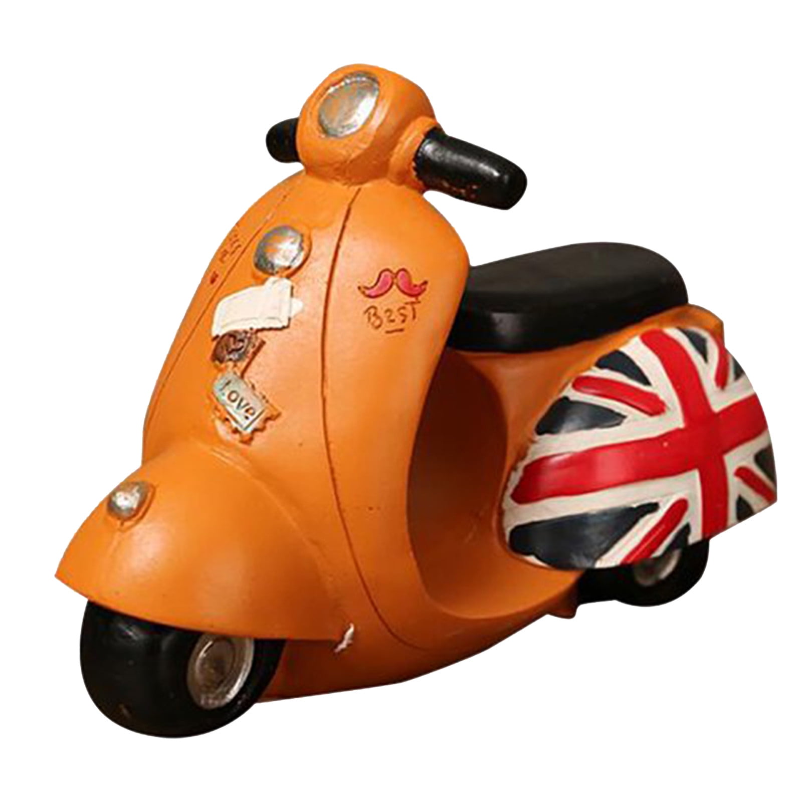 Home Desktop Ornaments Antique Resin Motorcycle Model Can Ornaments ...