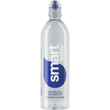 Smartwater Pure Purified Vapor Distilled Water Bottles, 23.7 fl oz, 15 ...