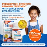Pin-Rid Pinworm Dewormer | Chewable Human Medication | Pyrantel Pamoate ...
