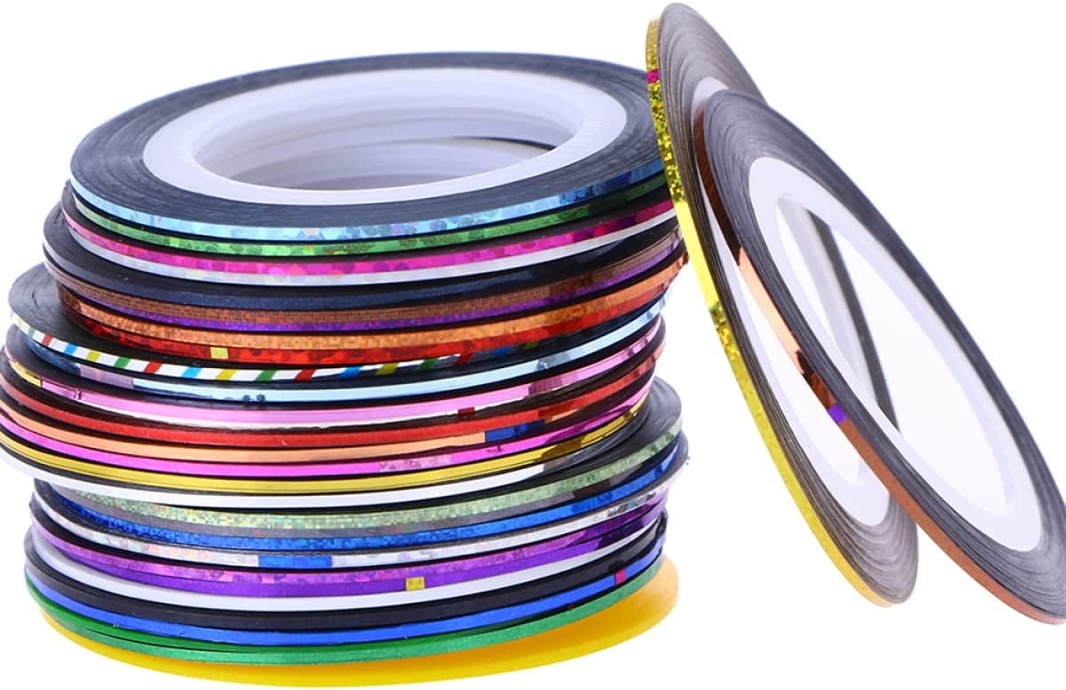 90 rolls string Decals Mixed for Tip Striping Supplies Color Tips ...
