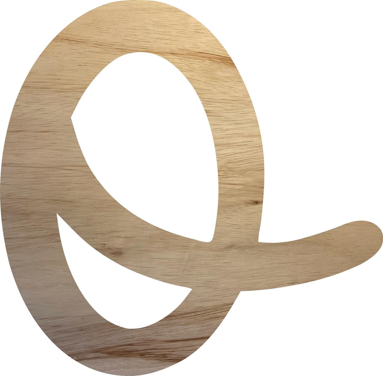 Wooden Letter O Craft Project, 5'' Tall Small Unfinished Wood Alphabet ...