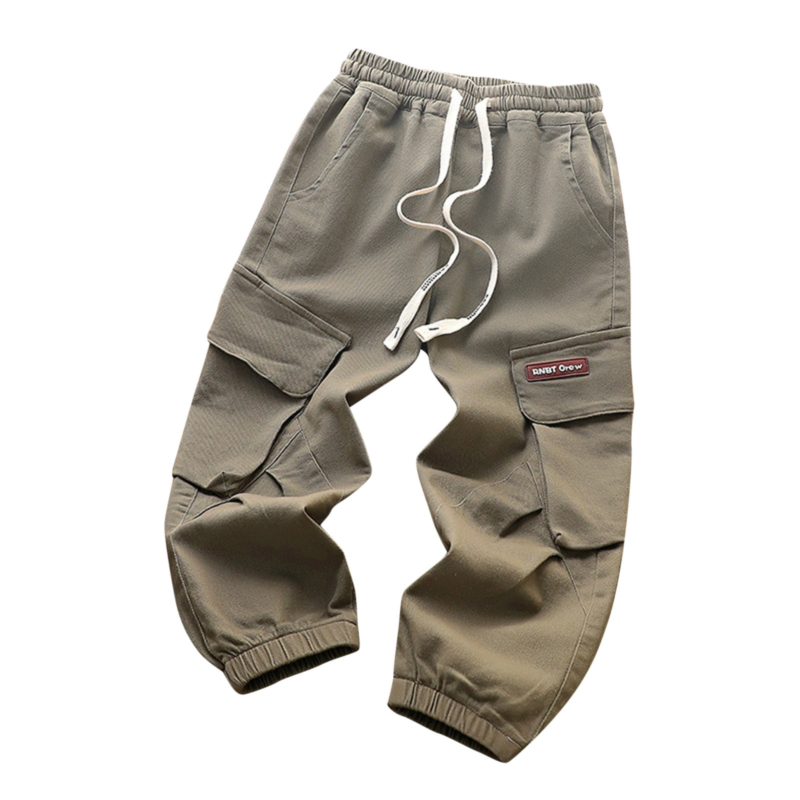 Click here for Aherbiu Boys Cargo Pants Elastic Waist Casual Kids... prices