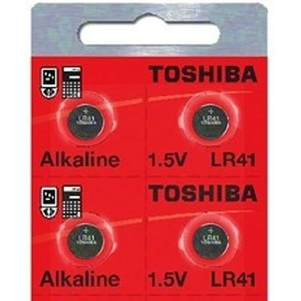 LR41 / AG3 Toshiba 1.5V Alkaline Pack Of 4 Button Cell Batteries Ships ...