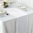BalsaCircle 12" x 108" White Polyester Table Runner for Wedding and ...