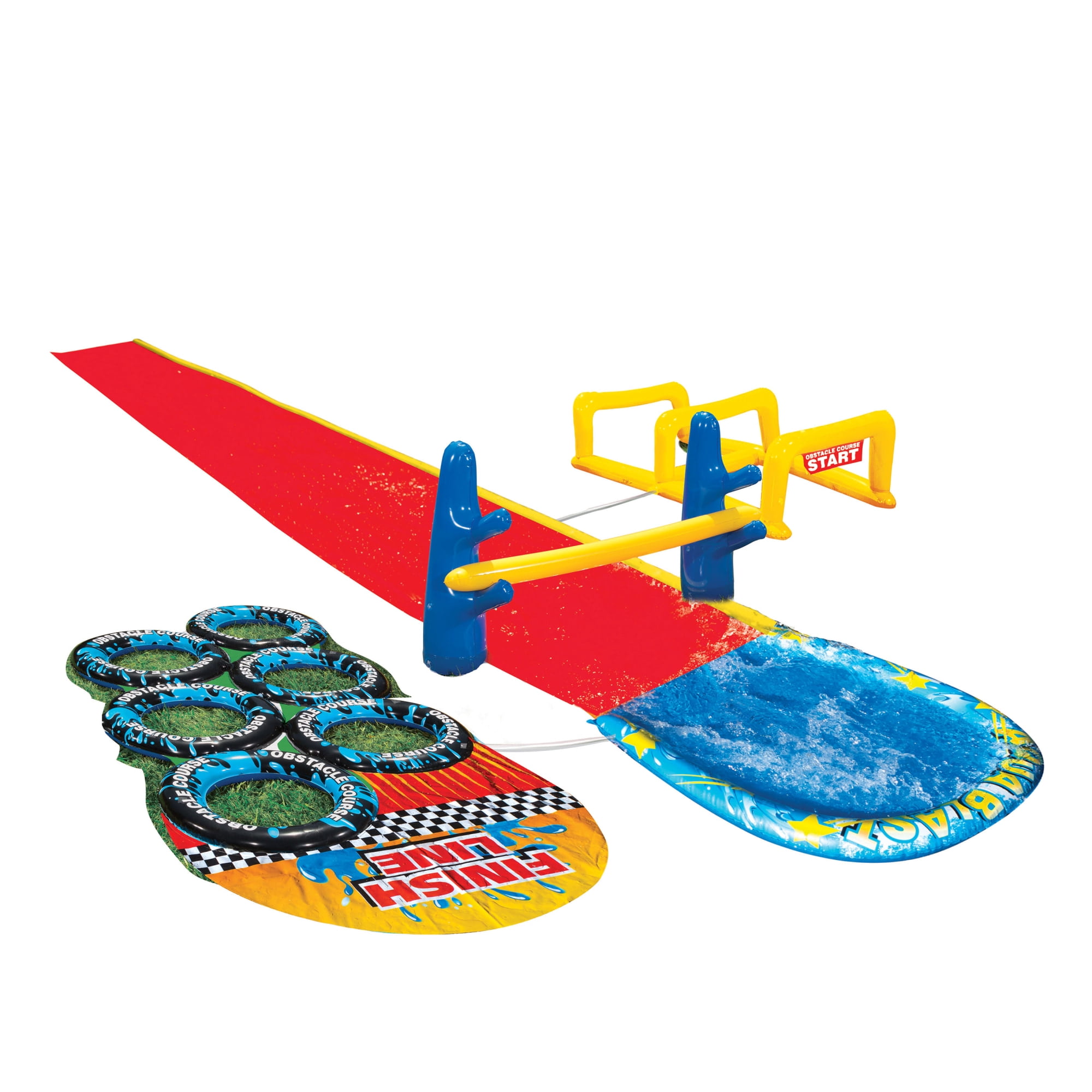 Banzai Aqua Blast Obstacle Course Inflatible Obstacle Course - Walmart.com