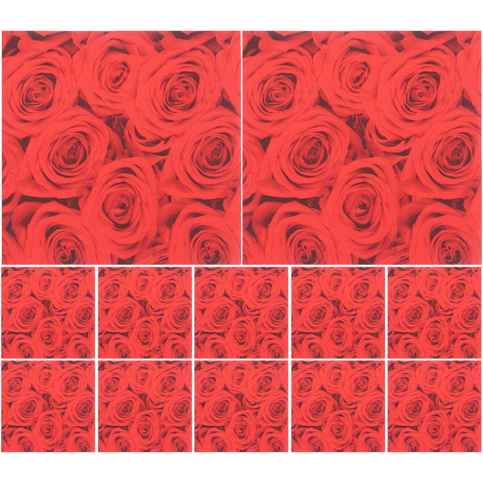 Click here for Kakowely 20 Sheets 33x33cm Red Rose Printing Napki... prices