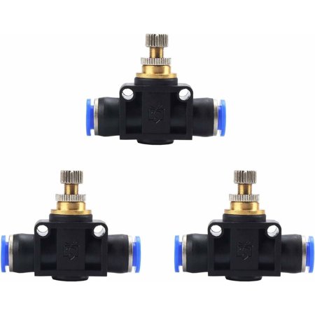 Pneumatic Quick Connector, Throttle Valve Restrictor Valve, Pneumatic ...