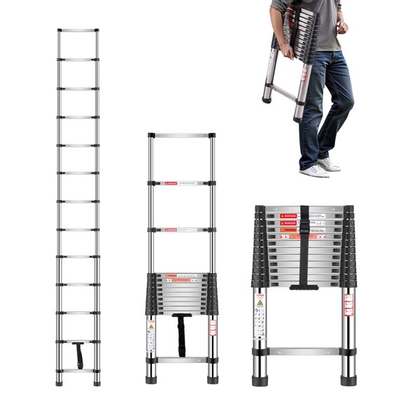 Louisville 2' Fiberglass Ladder, 300lb Cap, FS1502, SHOX Impact ...