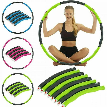 Collapsible Weighted Padded Hula Hoop Fitness Exercise Workout Hoola ...
