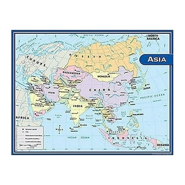 Europe Map Chart 17x22 [TCR7654] - Walmart.com