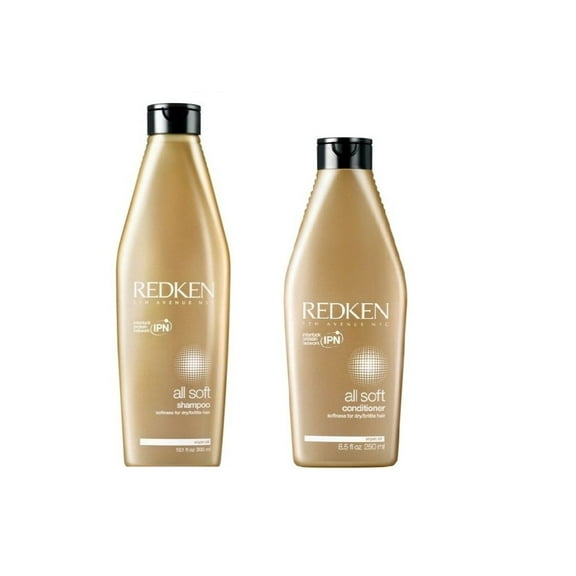 Redken All Soft Moisturizing Shampoo and Conditioner Set, 10.1 oz ...
