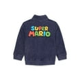 Super Mario Bros. Toddler Boy Washed Graphic Print Zip Up Jacket, Sizes ...