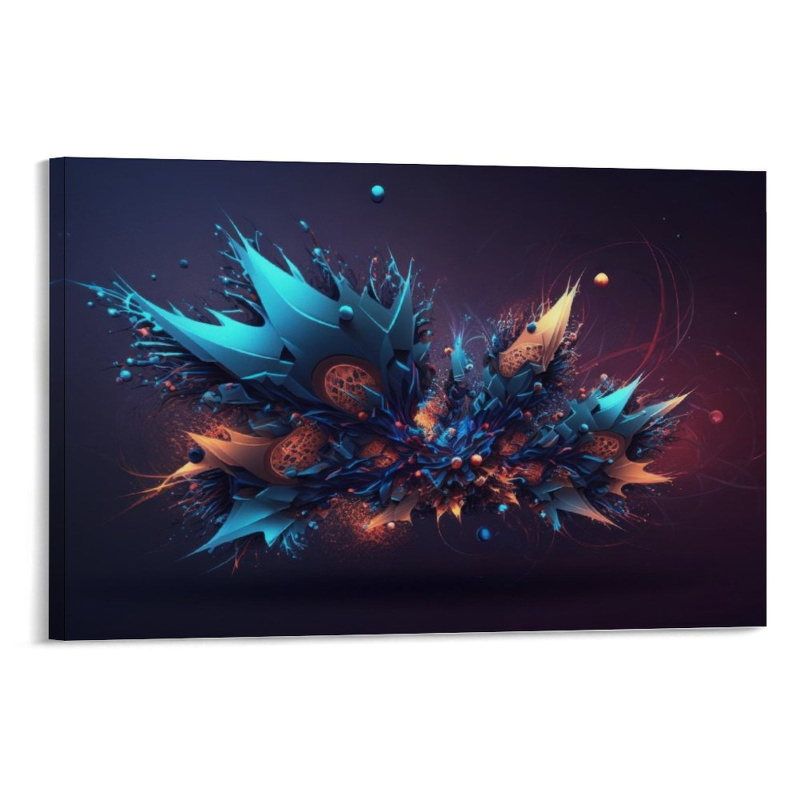 Abstract 3D Painting Print Canvas Wall Art Decor, Modern Home Wall ...