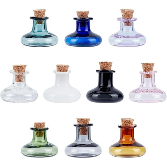 Bright Creations 48 Pack Mini Glass Bottles with Cork, 10ml, Message in ...
