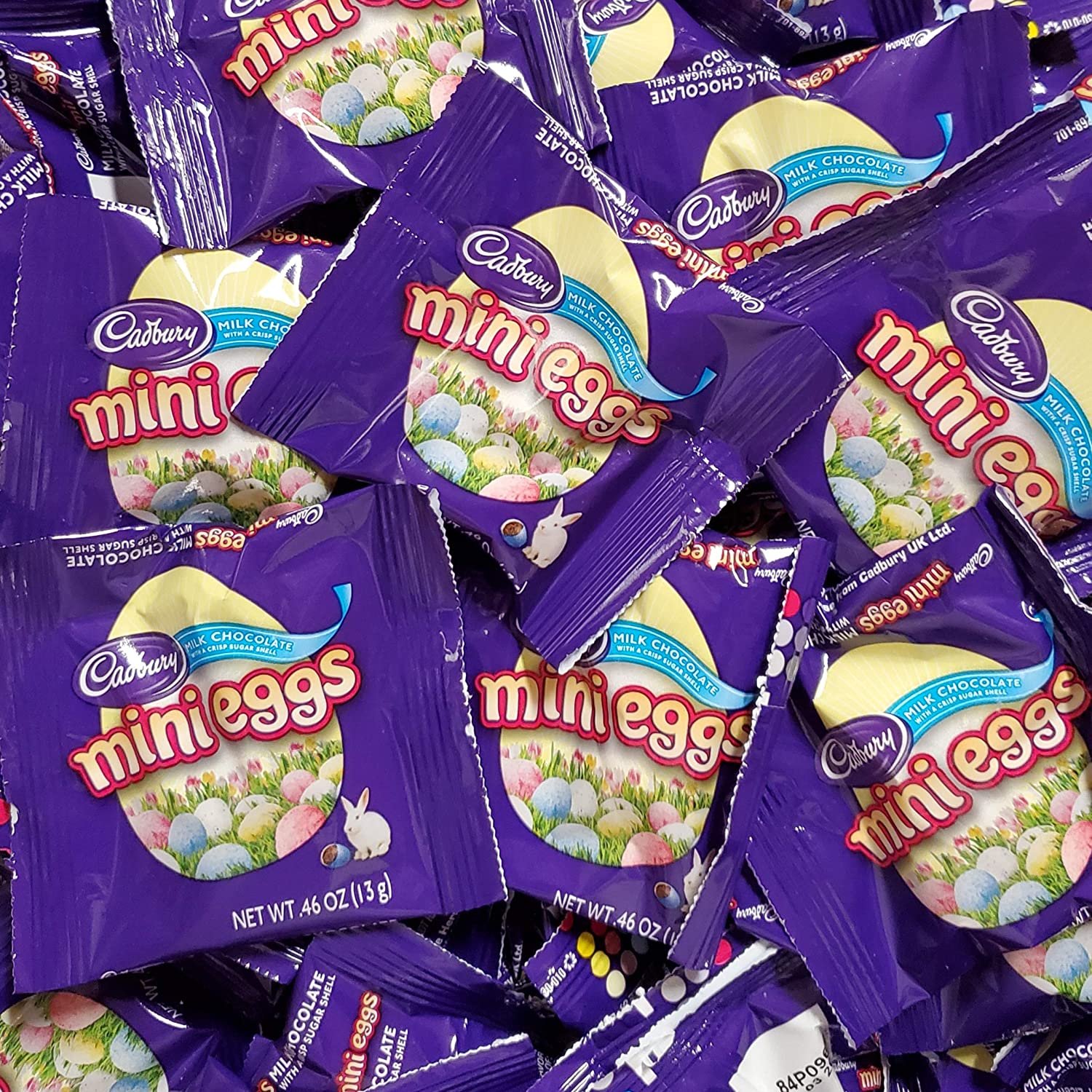 CADBURY MINI EGGS Easter Candy, Mini Packs, Milk Chocolate Eggs with a ...